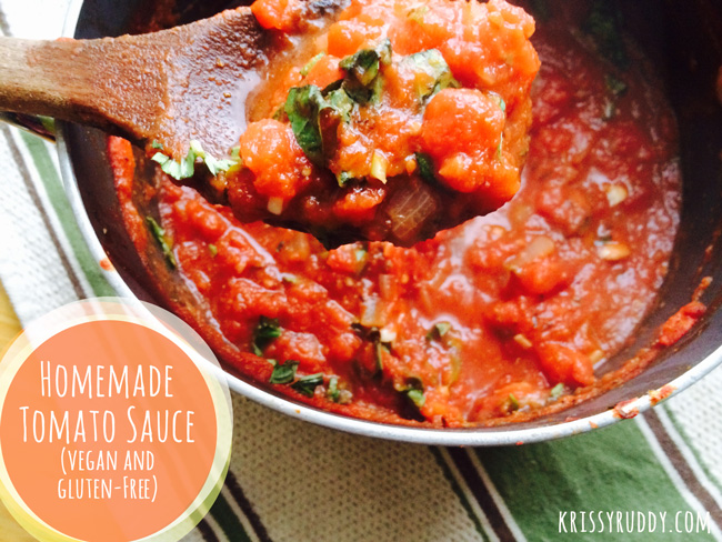 Simple Homemade Tomato Sauce - Krissy Leonard